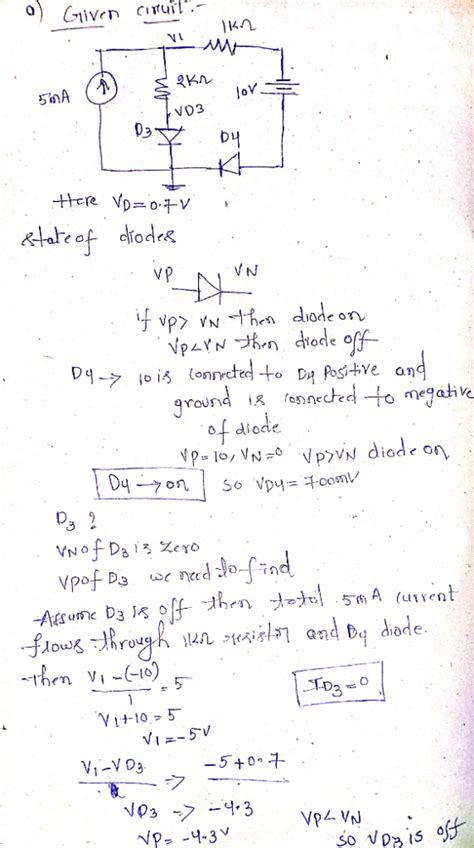 This Is A Diode Constant Voltage Model Clipping Circuits Please