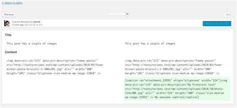 Autosave Causes Incorrect Revisions History State · Issue 11067 · Wordpressgutenberg · Github