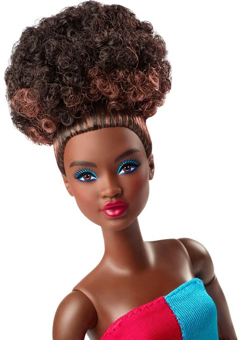 Best Buy Barbie Looks Signature Natural Black Hair 13 Doll Hjw81