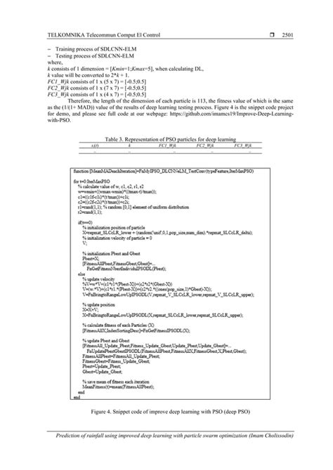 Prediction Of Rainfall Using Improved Deep Learning With Particle Swarm Optimization Pdf