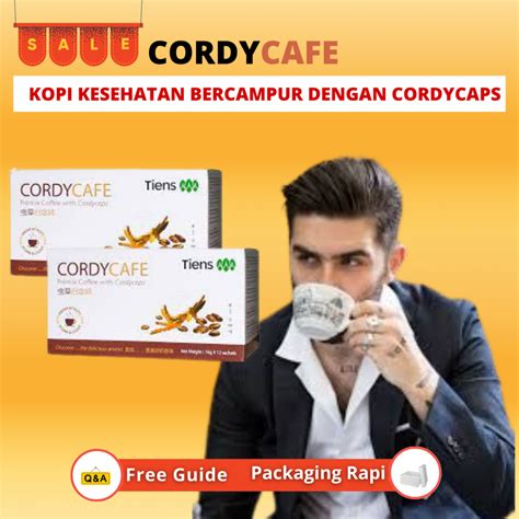 Cordycafe Cordy Cofee Tiens Kopi Kesihatan Kopi Kuat Untuk Lelaki