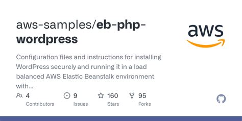 Github Aws Samples Eb Php Wordpress Configuration Files And Instructions For Installing