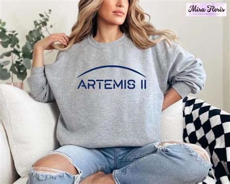 Artemis Ii Sweatshirt Space Exploration Hoodie Moon Mission Crewneck