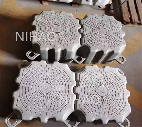 500x500x400mm Plastic Pontoon Modular Floating Dock Cubes For Jet Ski