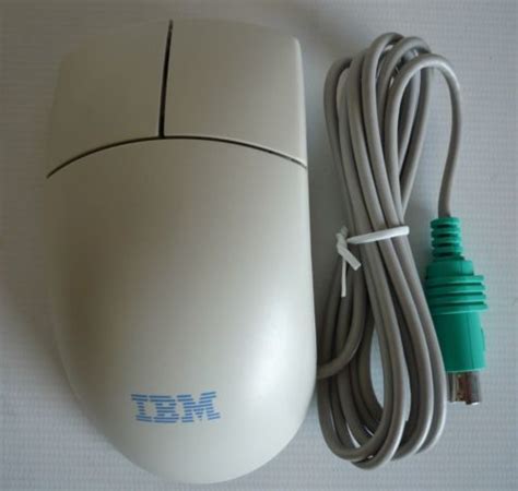IBM PS 2 White 2 Button Mouse NEW Tekserve Inc