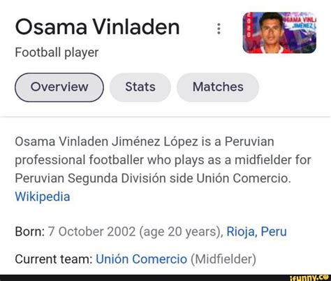 Osama Vinladen Football Player Stats Matches Osama Vinladen Jimenez