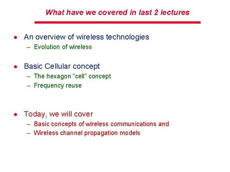 Lecture 3 Wireless Channel Propagation Model Prof Shamik