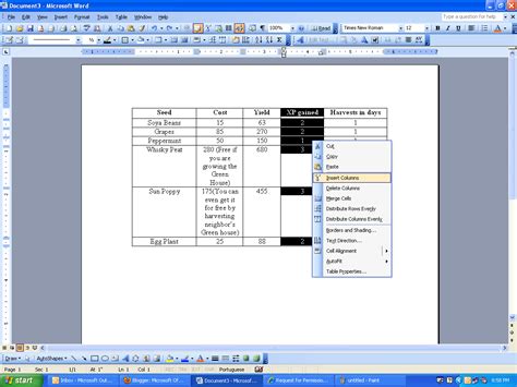 Insert Columns In A Table Microsoft Office Support