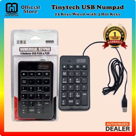 Tinytech USB Wired Numeric Keypad Mini Keys Number Pad Numpad With Hot Keys Shopee Malaysia