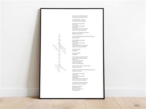 Apocalypse Cigarettes After Sex Lyrics Digital Print Etsy