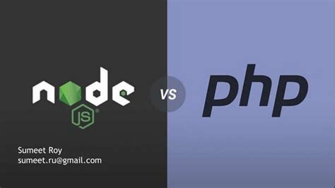 nodejs vs php pptx web development internet