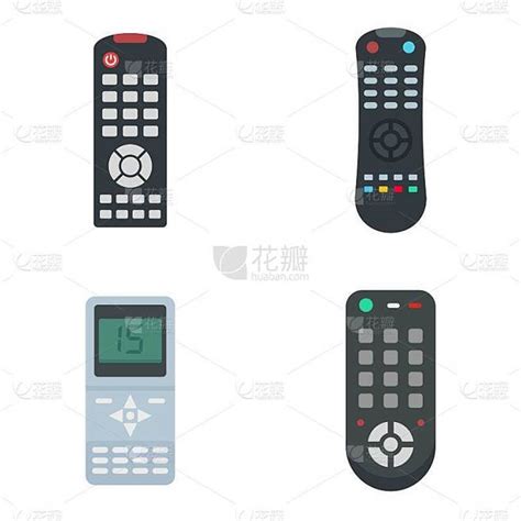 远程控制图标设置，平面样式