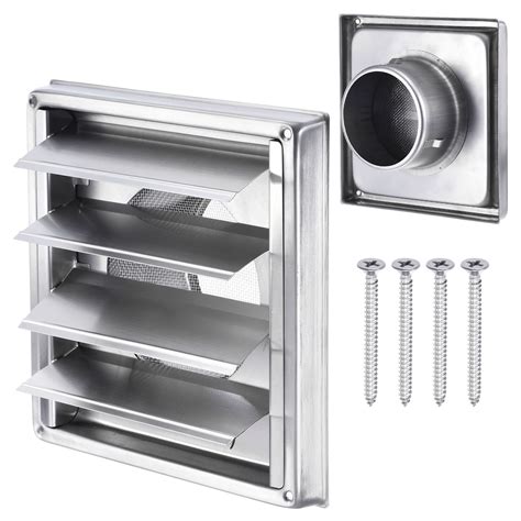 Cubierta De Ventilación Para Secadora Uxcell De 4 De Acero Inoxidable Rejilla De Salida De