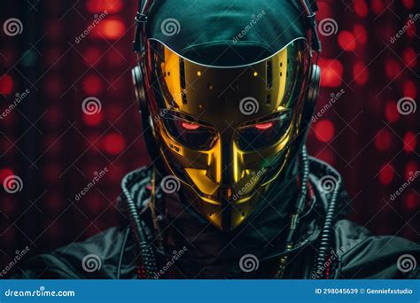 Anonymized Robotic Hacker Impression Cybersecurity And Cybercrime