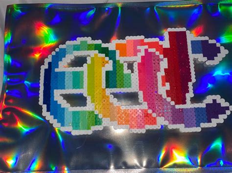 Edc Perler Perlers Perler Necklace Etsy