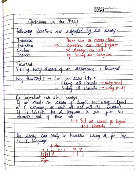 Array Operations Pdf