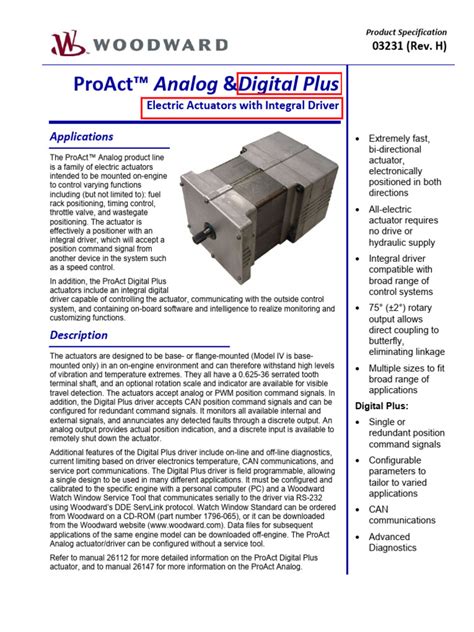 Datasheet Actuator Pdf Actuator Inputoutput