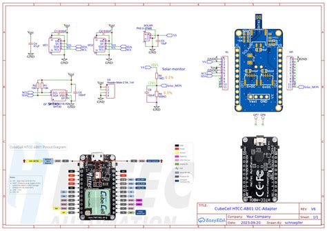 CubeCell I2C Adapter With SHT40 45 EasyEDA Open Source Hardware Lab