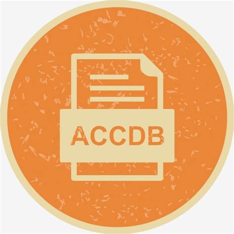 document file folder vector design images accdb file document icon