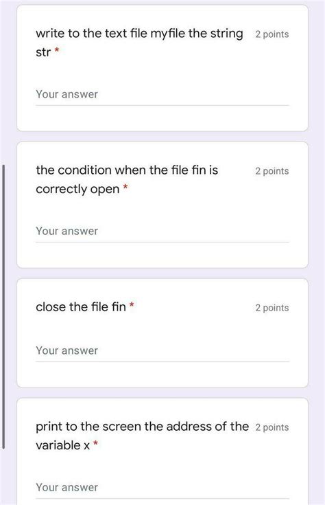 Solved Write To The Text File Myfile The String 2 Points Str