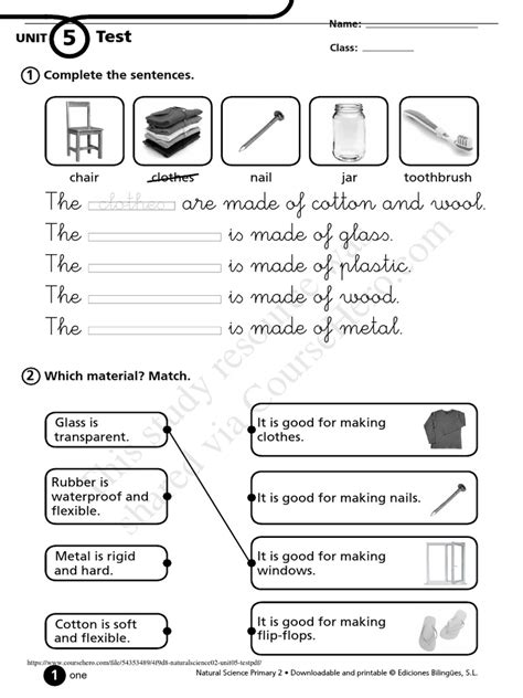 4f9d8 naturalscience02 unit05 test pdf pdf building materials building engineering
