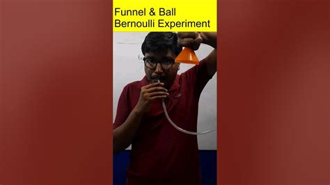 Funnel And Ping Pong Ball Experiment Bernoullis Principle