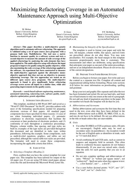 Pdf Maximizing Refactoring Coverage In An Automated Maintenance Approach Using Multi Objective