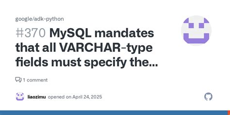 Mysql Mandates That All Varchar Type Fields Must Specify Their Lengths