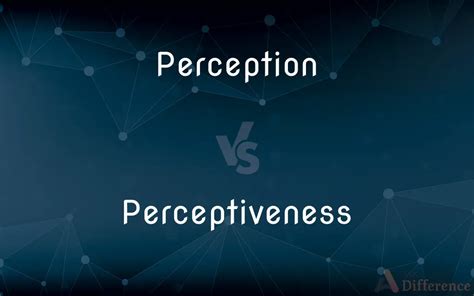 Perception Vs Perceptiveness — Whats The Difference