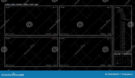 cctv camera user interface surveillance 001 stock vector illustration of equipment monitoring