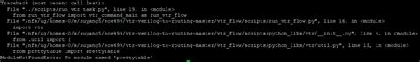no module name prettytable · issue 1920 · verilog to routing vtr verilog to routing · github