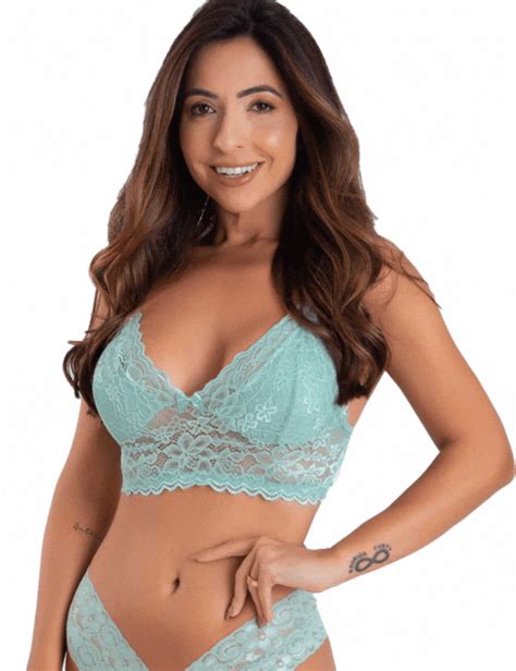 Sutiã Cropped De Renda Sem Bojo Tj Vip