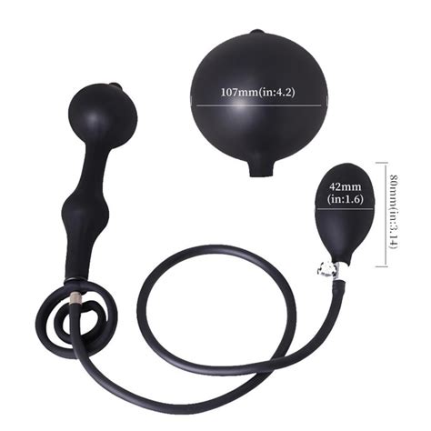 1pcs Soft Huge Inflatable Silicone Anus Plug Dildo Pump Anus Dilator