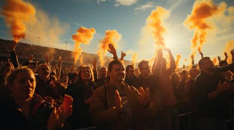Aficionados Locos Al F Tbol Foto Premium