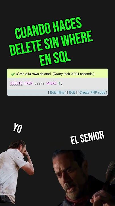 ¡delete Sin Where En Sql Adiós Base De Datos ☠️ Javascript