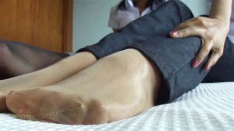 Asians Shiny Pantyhose Toes Soles Mix Scenes Mistress Asia Hose Friends Clips Sale