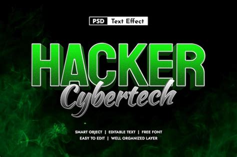 Premium Psd Hacker Psd Text Effect