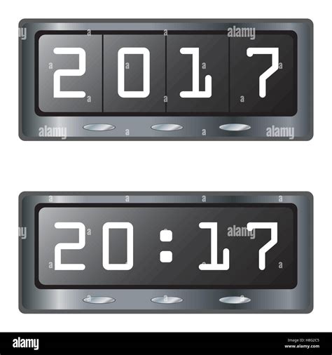 Digital Clock Display Vector Vector Flat Illustration Of A Digital