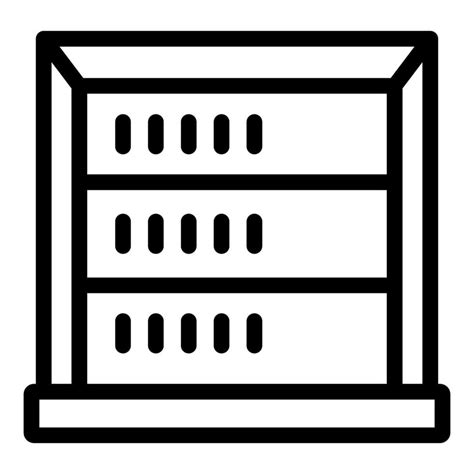 Datacenter Server Icon Representing Storing Digital Information Online 47048553 Vector Art At
