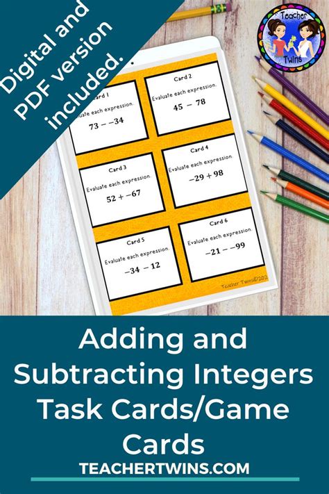 adding and subtracting integers game review and assessment