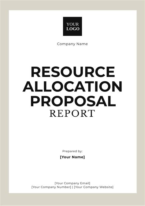 Free Proposal Report Templates Editable And Printable