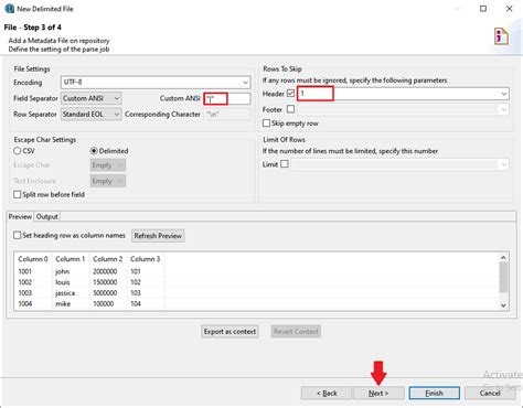 Talend Centralizing File Delimited Metadata Tpoint Tech