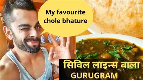 Virat Kohlis Favourite Chole Bhature Chole Bhature Civil Lines Wala