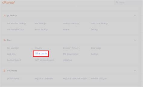 How To Create Additional Ftp Accounts Uwh Support