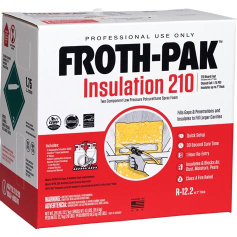 Froth Pak 210 Two Component Polyurethane Foam Insulation Kit Hemlock Hardware