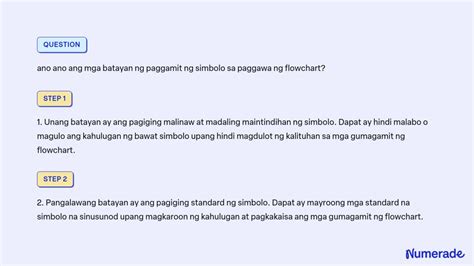 SOLVED Ano Ano Ang Mga Batayan Ng Paggamit Ng Simbolo Sa Paggawa Ng