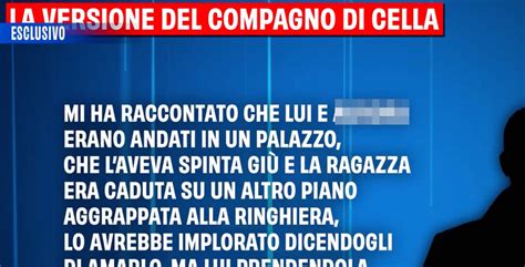 Tredicenne Morta A Piacenza Un Compagno Di Cella Del Fidanzato Mi Ha Detto Che Lha Spinta