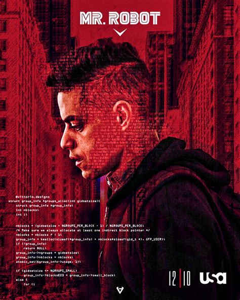 Mrrobot Poster I Made A While Back Watched The First 40 Minutes Of The Show Before Making This