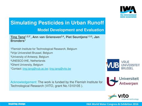 Simulating Pesticides In Urban Runoff Model Development And Evaluation