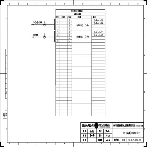 110 A2 5 D0204 13 主变压器10kv侧b分支尾缆联系图2 Pdf 电气资料 土木在线
